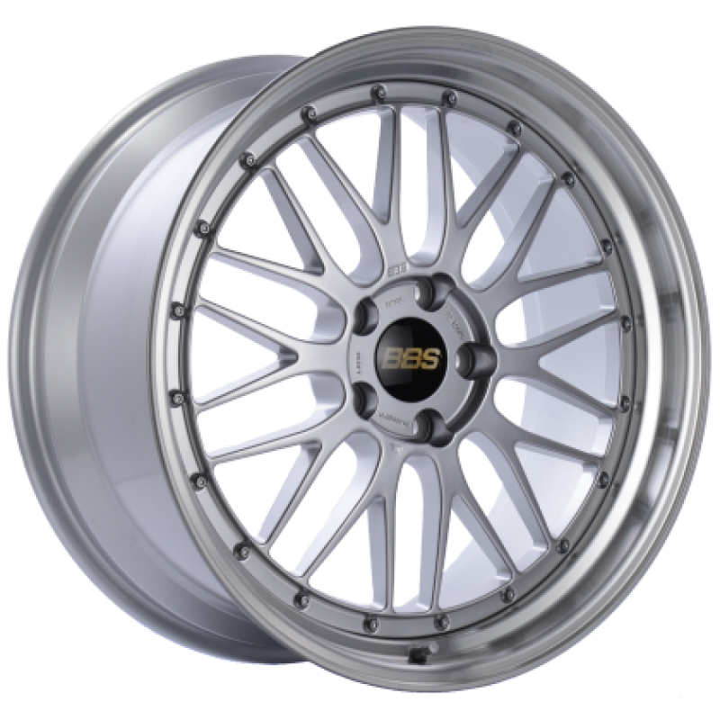 BBS LM 18x10.5 5x108 ET65 CB67 Diamond Silver Center Diamond Cut Lip W ...
