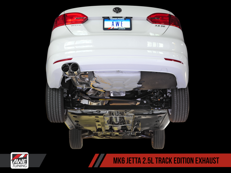 AWE Tuning Mk6 Jetta 2.5L Track Edition Exhaust - Polished Silver Tips ...