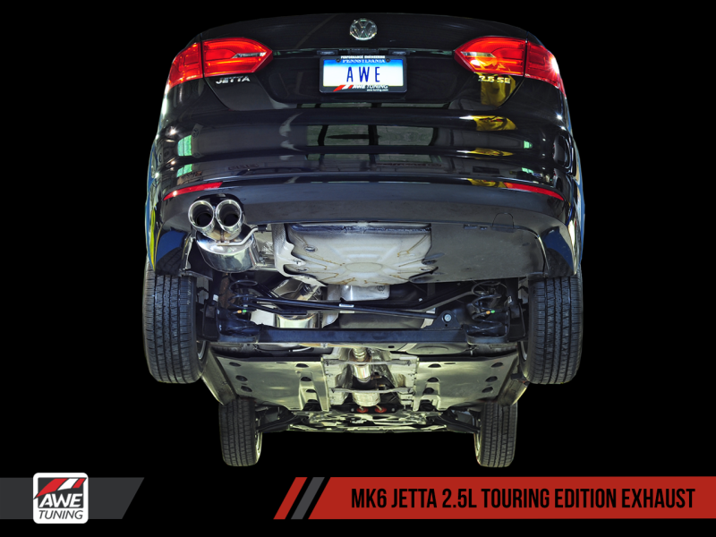 AWE Tuning Mk6 Jetta 2.5L Touring Edition Exhaust - Polished Silver Ti ...